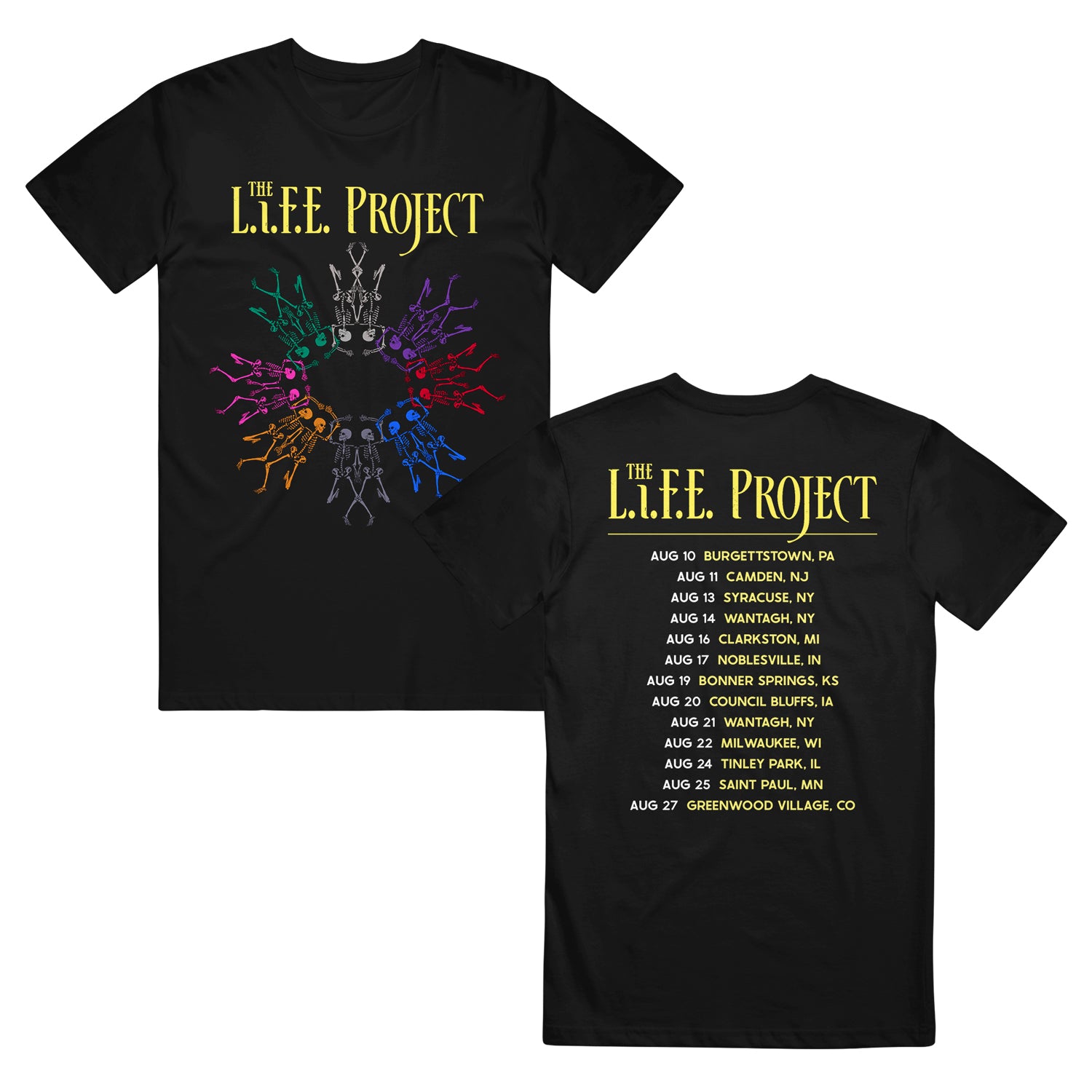The Life Project 2022 - Tour Black T-Shirt – MerchNow