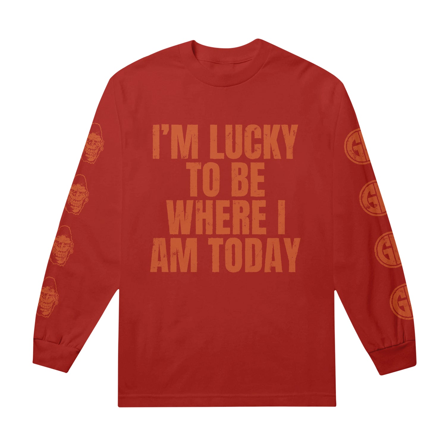 Lucky To Be - Red Long Sleeve – MerchNow