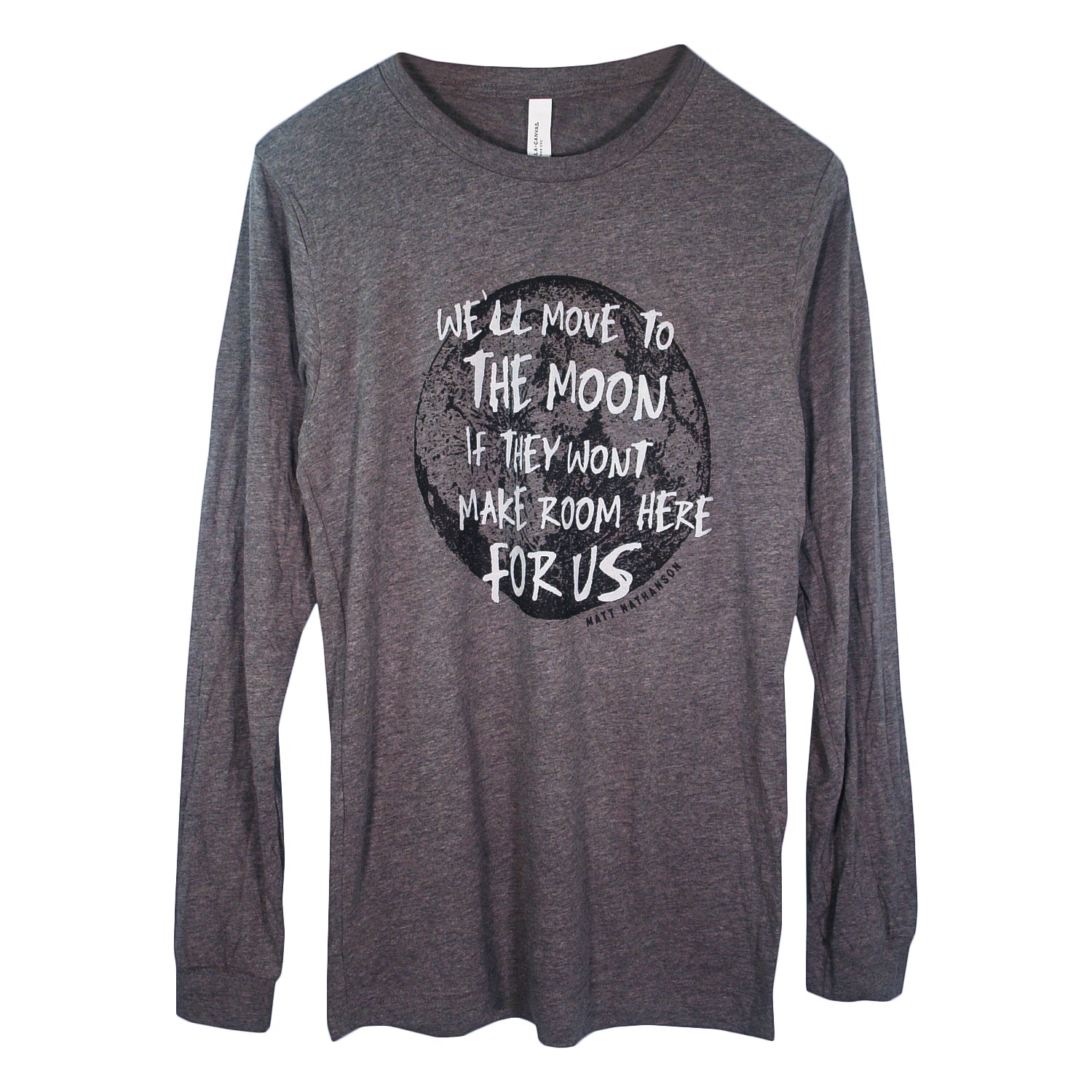 Move To The Moon - Heather Grey Long Sleeve – MerchNow