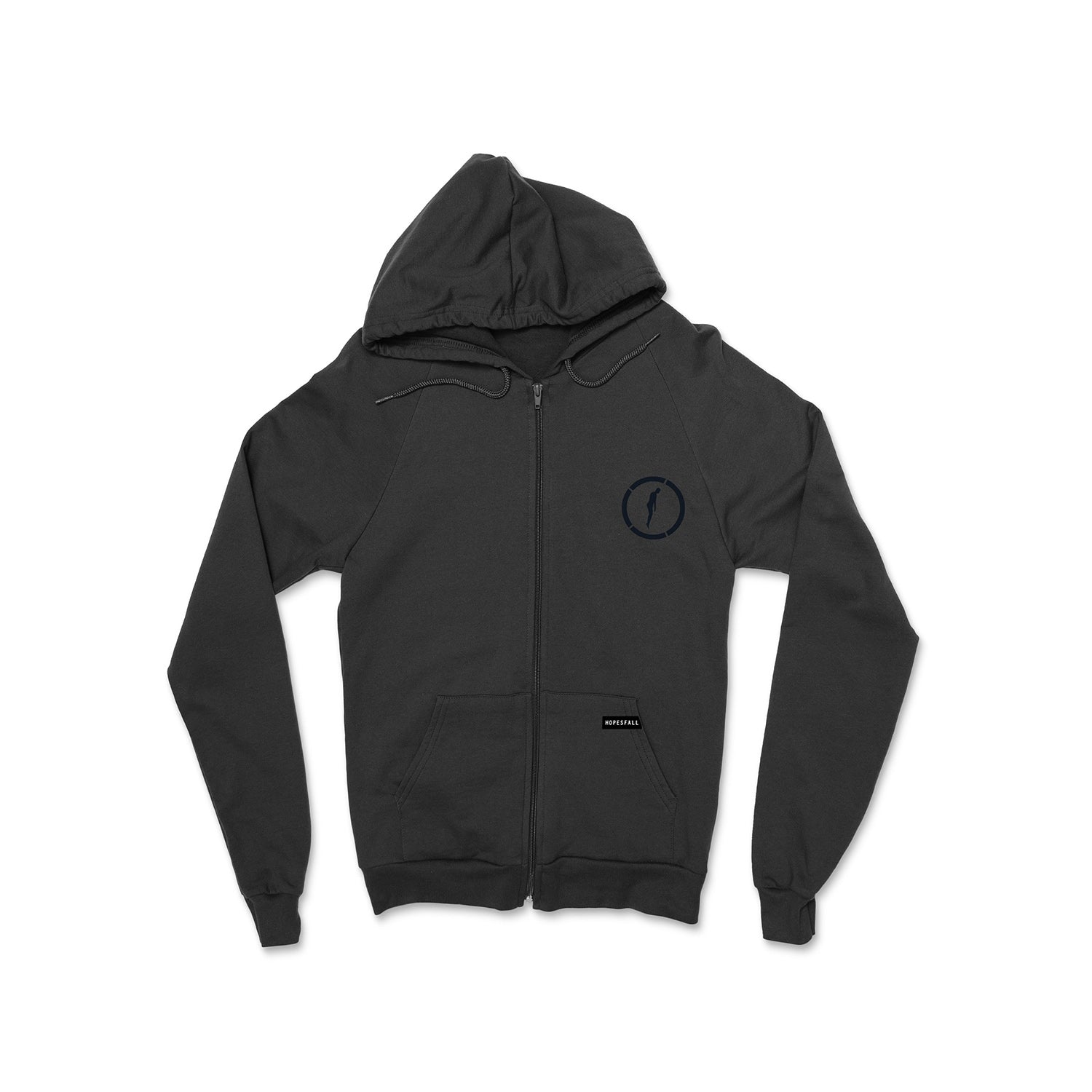 Logo - Embroidered Black Zip-Up – MerchNow